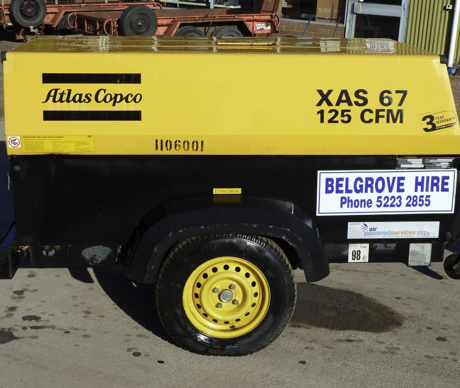 Compressor 125 C.F.M | Belgrove Hire
